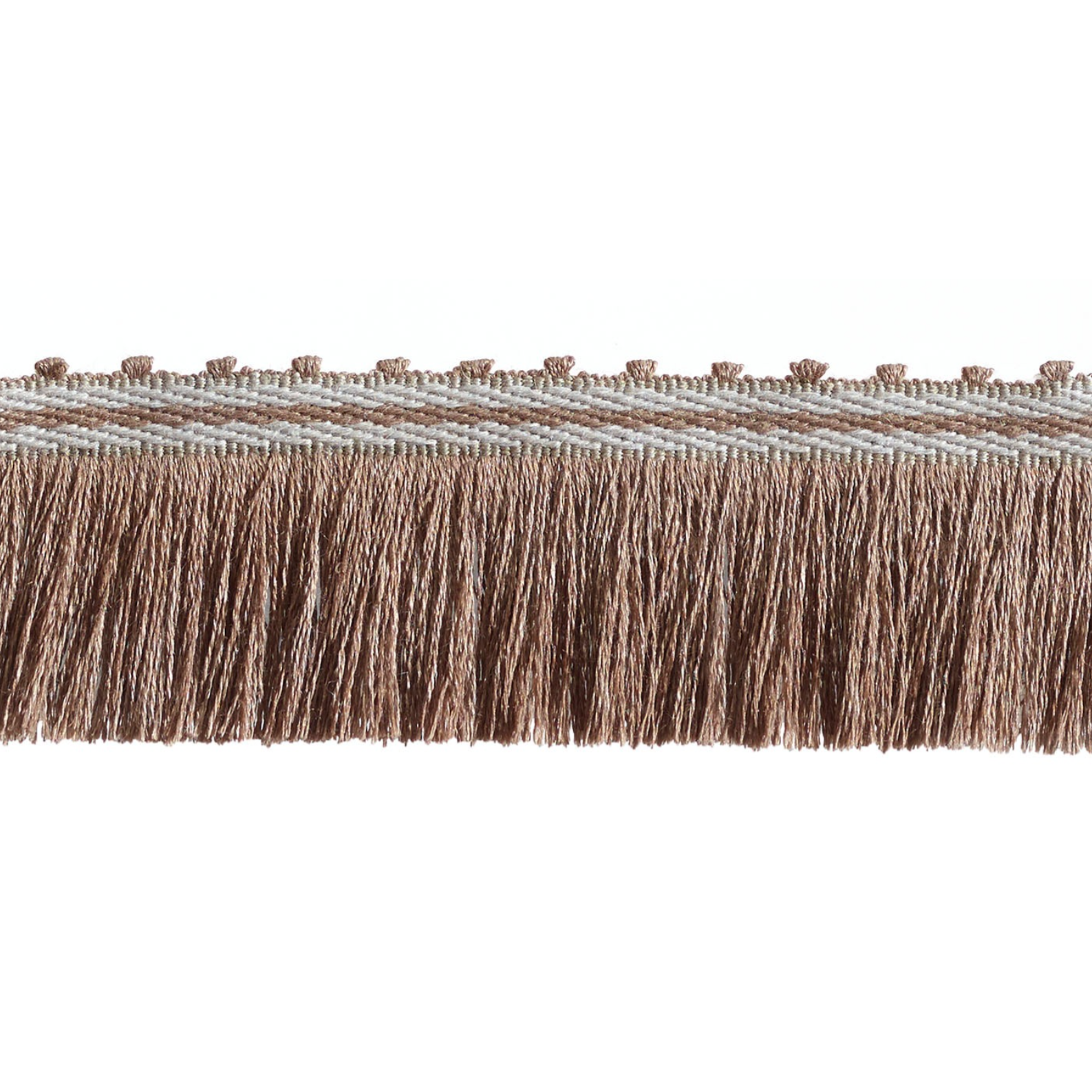45mm Cut Fringe Trim Truffle | Decorative Cushion Fringe – Pure Fabrics