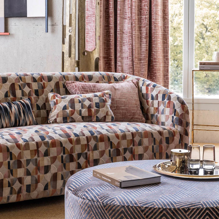 1920's Art Deco Style Geometric Fabrics for Curtains and Upholstery ...