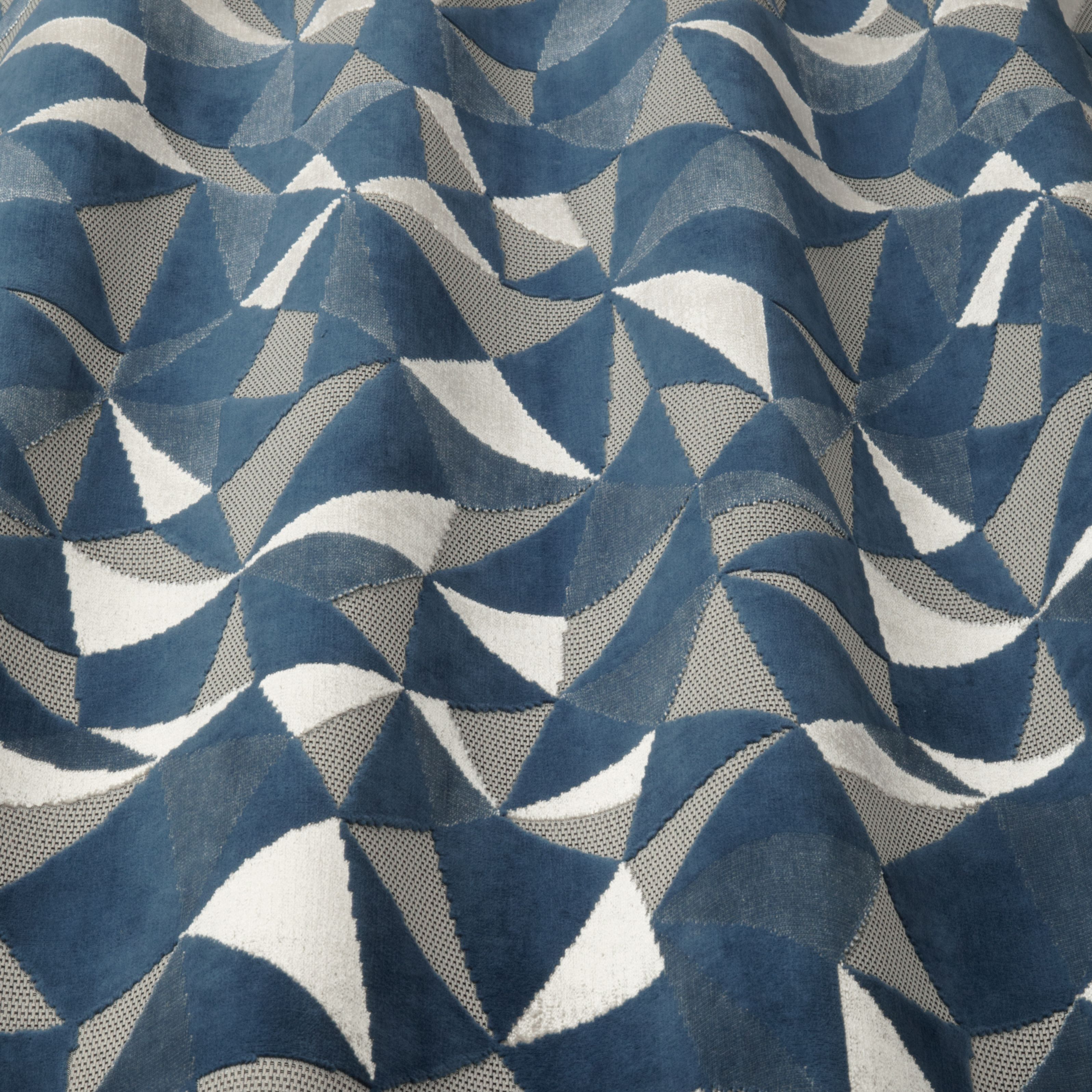 Art Deco Fabrics | Deco Ridge Weave Ink - Upholstery, Curtains – Pure ...