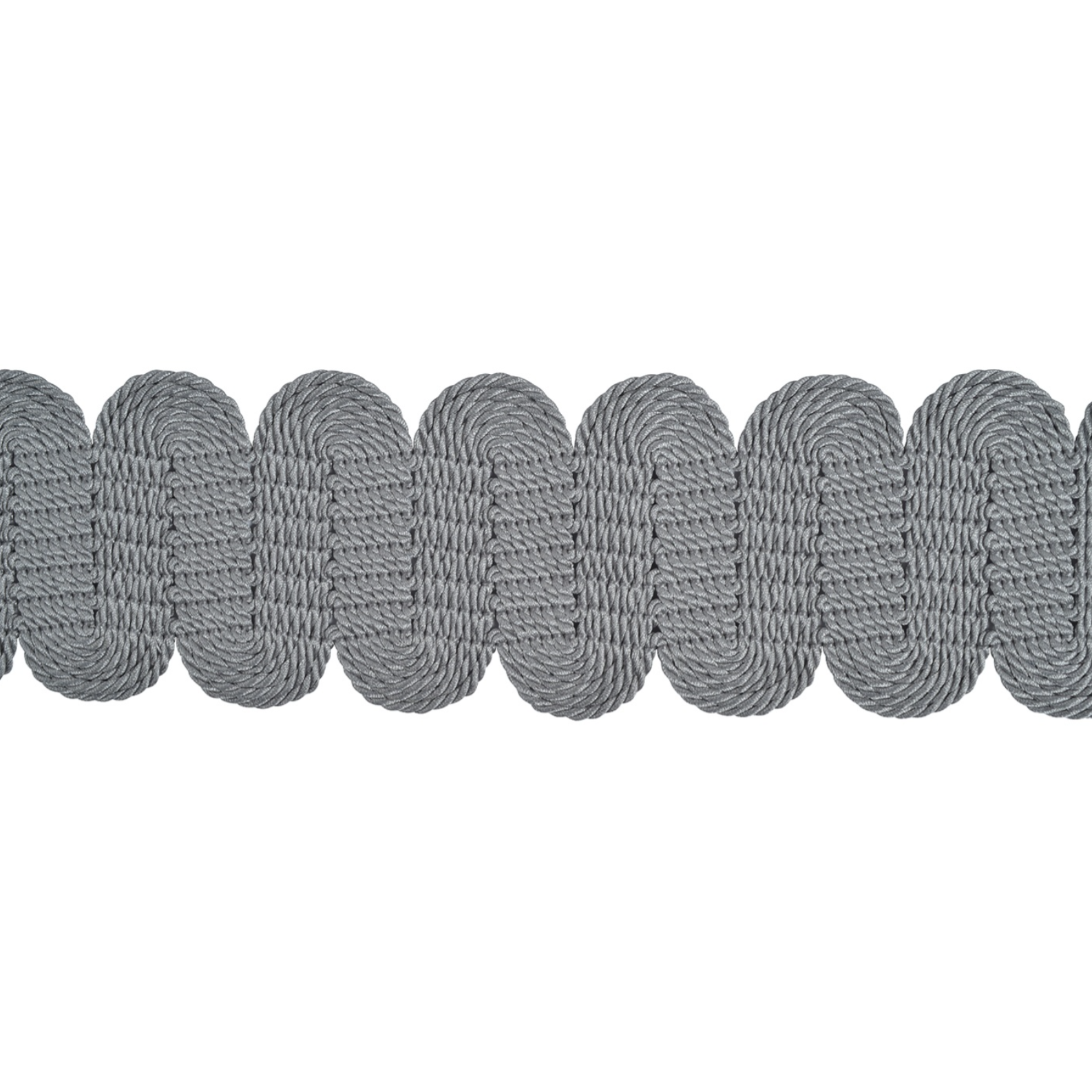 Lucent Wide Braid 60mm Trim Smoke | Luxury Curtain & Upholstery Braid ...