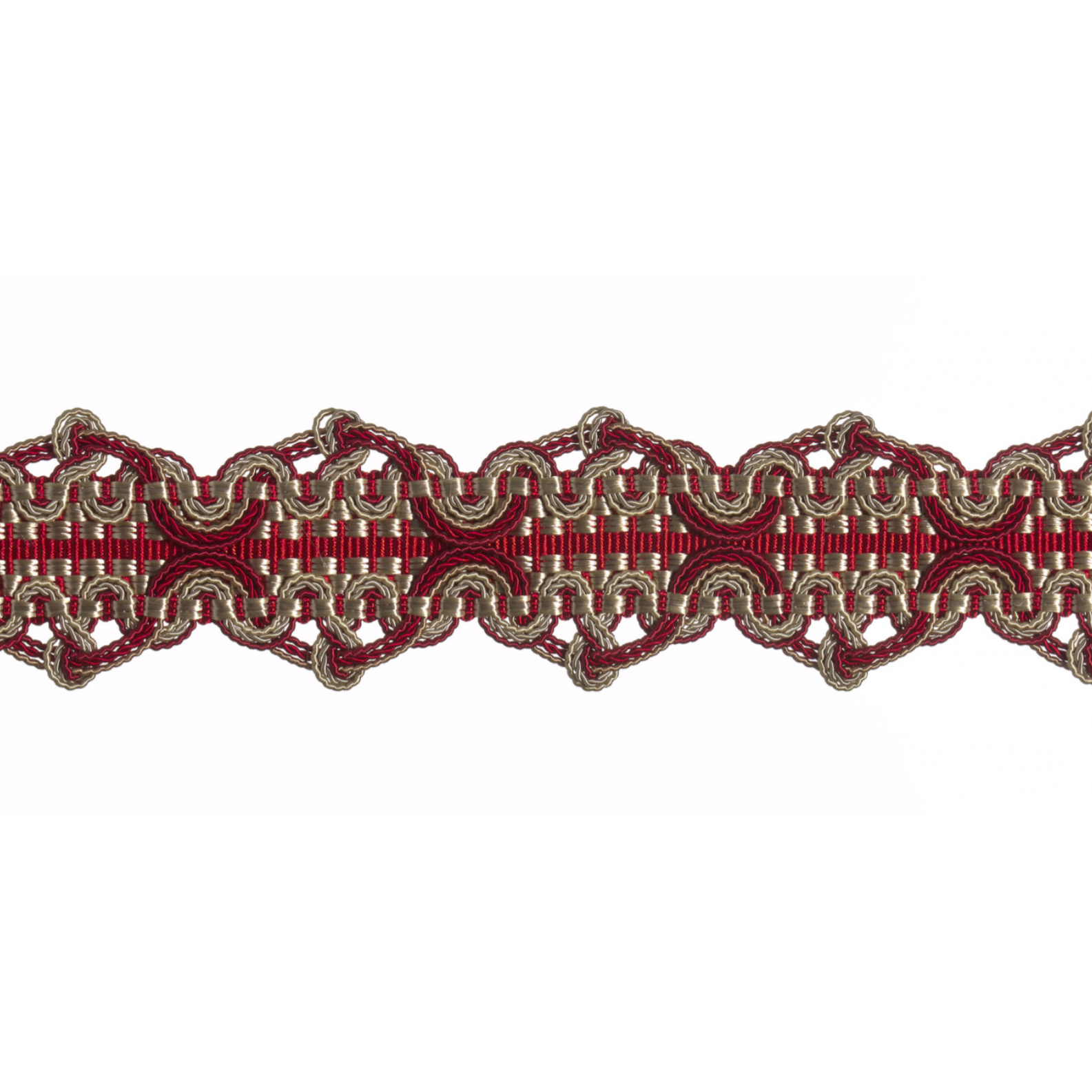 Regal Braid 50mm Trim Royal Garnet | Decorative Luxury for Curtains ...